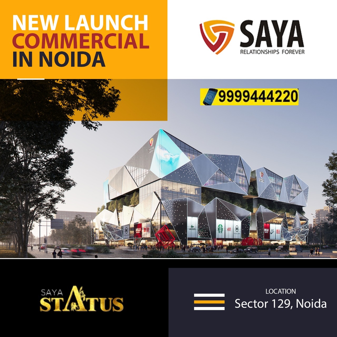 Saya Status Commercial Projects in Sector 129 Noida